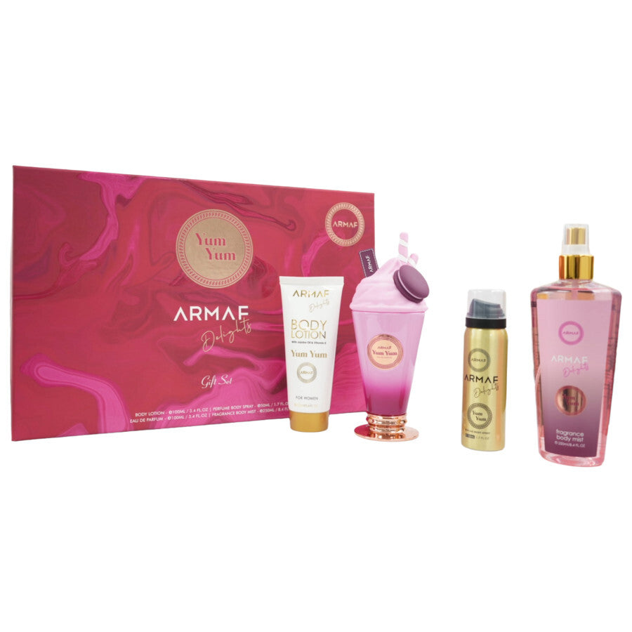 Armaf Yum Yum 4-Piece Set 3.4oz Women EDP Spray – DH&P