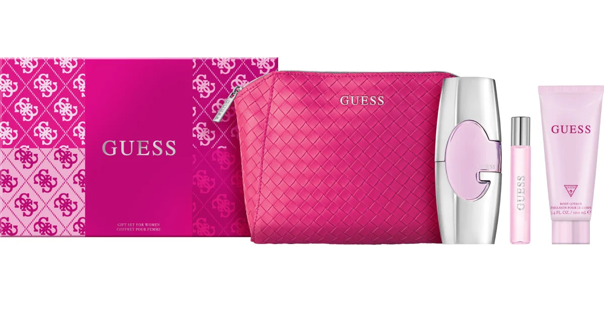 Guess Pink 4-Piece Set 2.5oz Women EDT Spray – DH&P